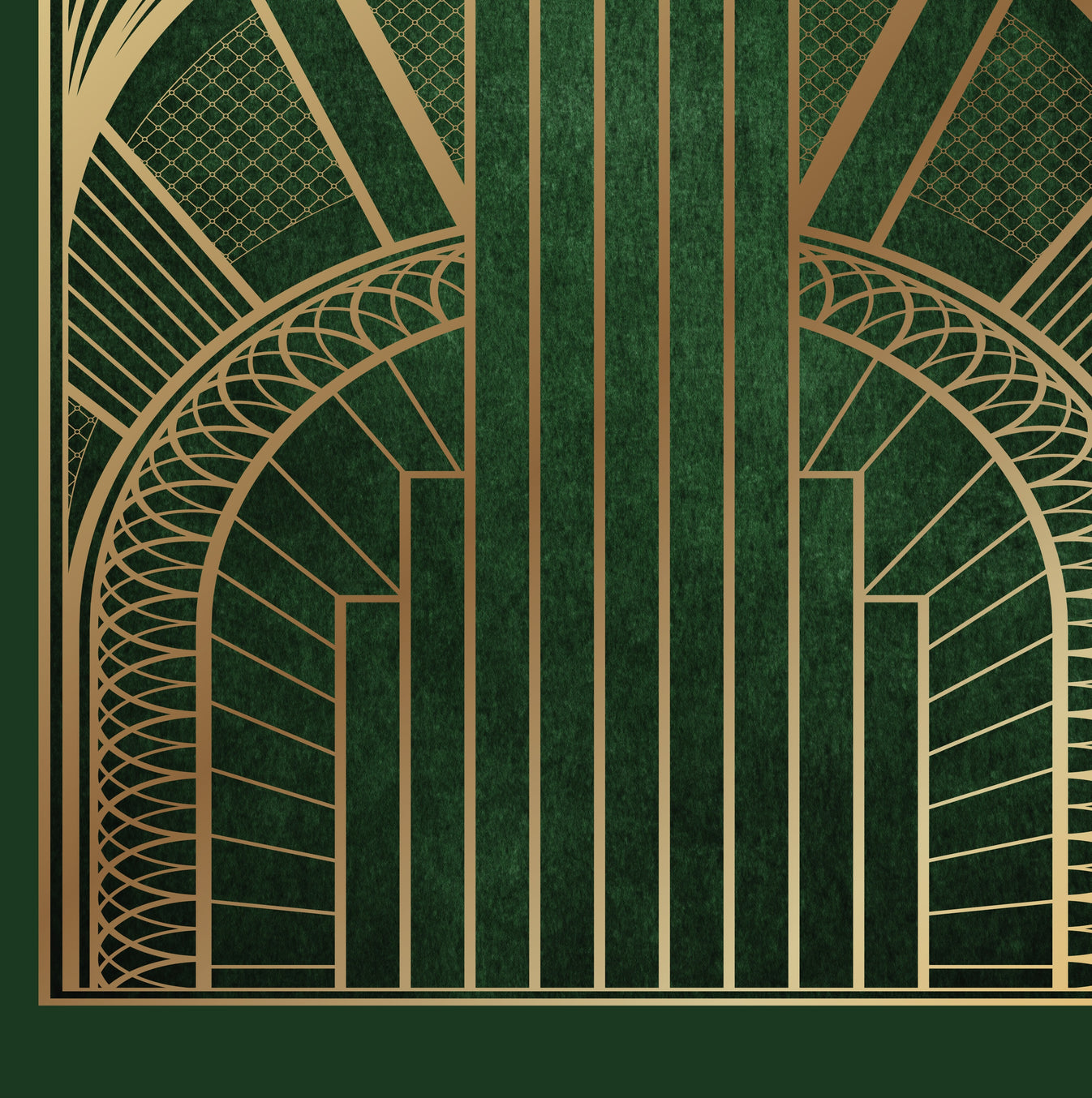 Green Art Deco Print 2 – Nordic Design House