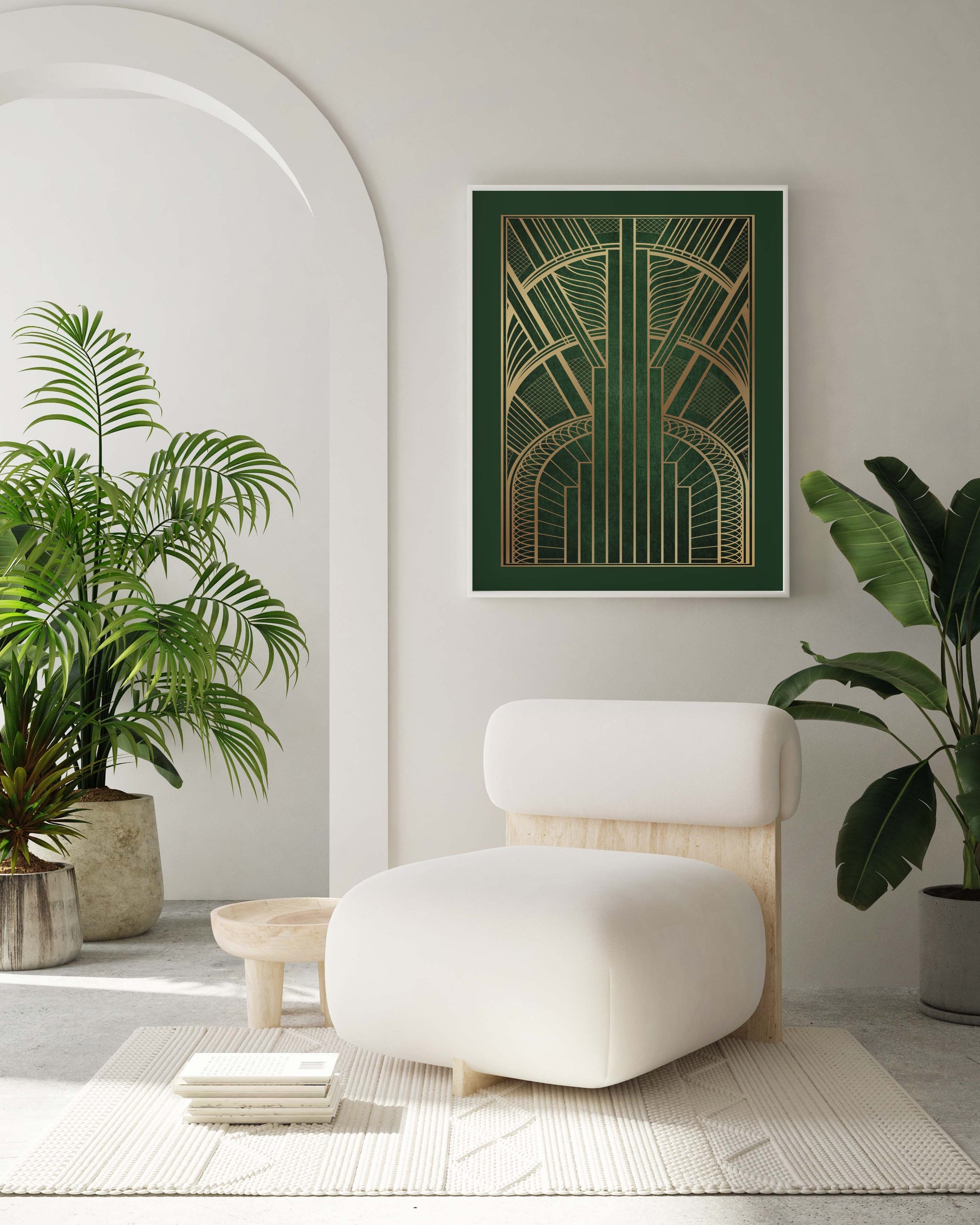 Green Art Deco Print 2 – Nordic Design House