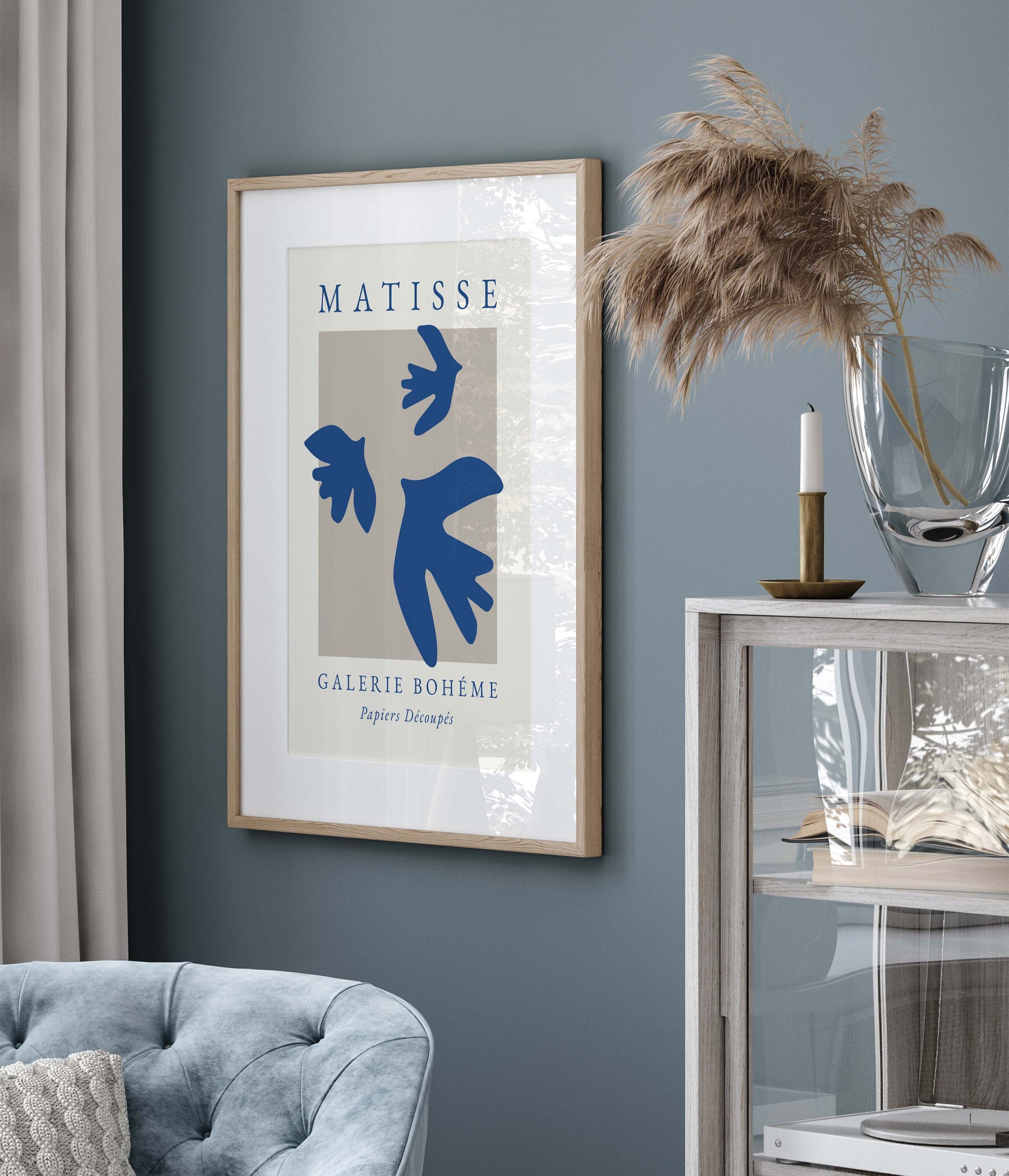 Matisse Bird Print in Blue – Nordic Design House